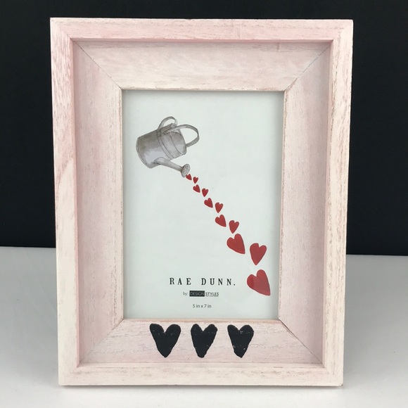 Rae Dunn | Accents | Rae Dunn Three Hearts Wooden Picture Frame 5x7 Nwt ...